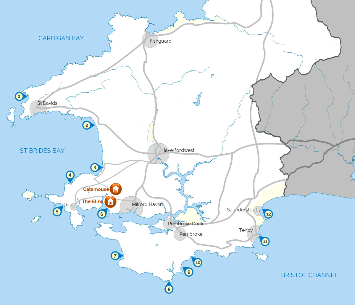 Beach Guide at relax.wales - a guide to blue flag beaches in Pembrokeshire.